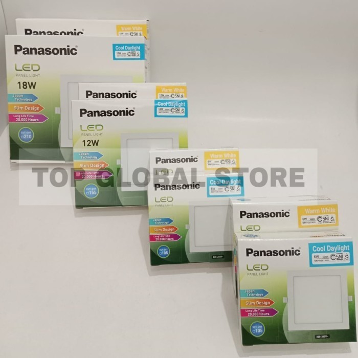 Jual Downlight-LED Panel Slim 6 - 8 - 12 - 18 Watt IB PUTIH - KUNING ...