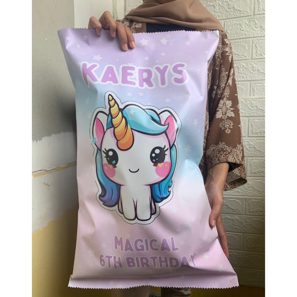 Jual [Jumbo Snack Pouch] Snack Pouch Birthday Ulang Tahun Custom Tema ...