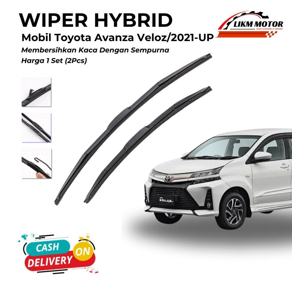 Jual Wiper Hybrid Toyota Avanza Veloz 2021-2024 Blade 1 Set Kiri dan ...