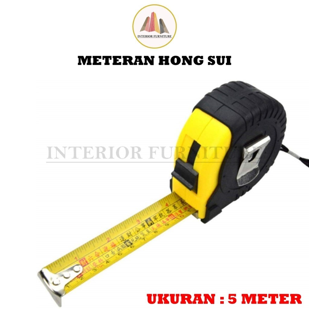 Jual Meteran 5M 5.0 Meter Hongsui Meteran Roll 5 Meteran Bangunan ...