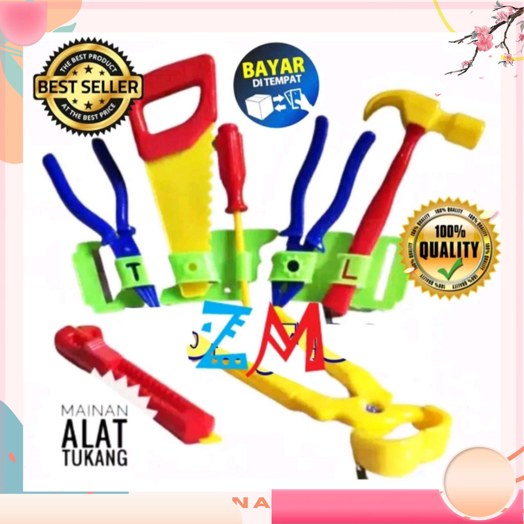 Jual Mainan Edukasi Anak / Alat Pertukangan / Mainan Anak Tool Set ...