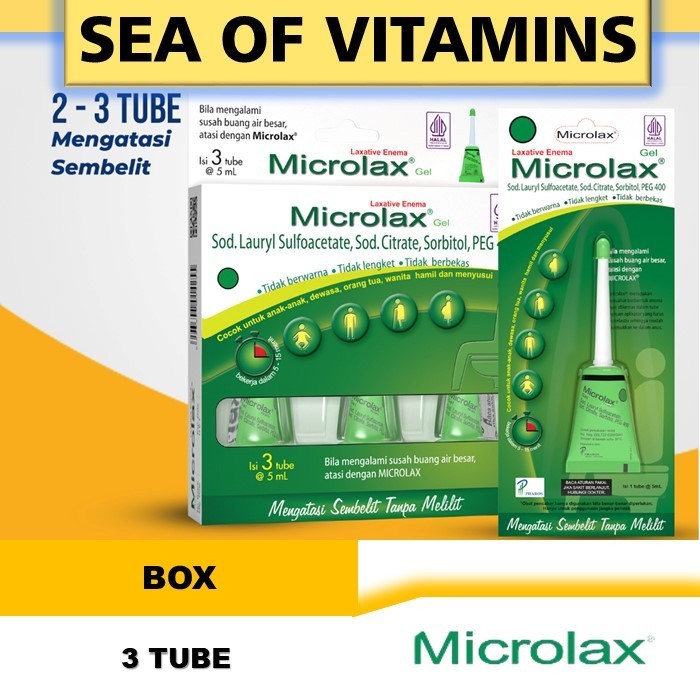 Jual MICROLAX GEL 3 TUBE 5ML - ORIGINAL 100% | Shopee Indonesia