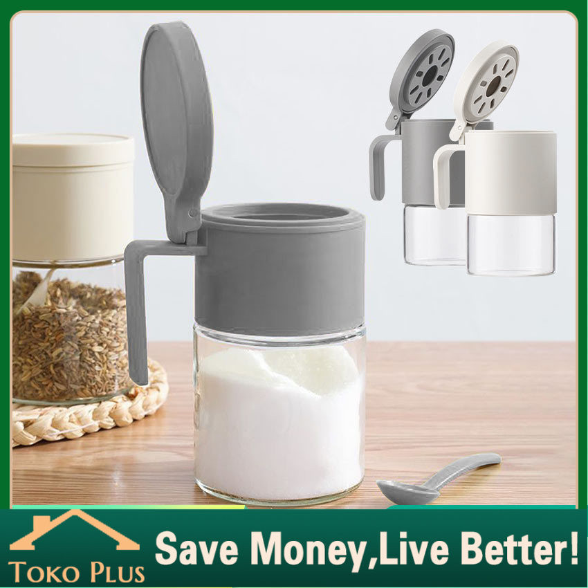 Jual Tempat Bumbu Dapur Kaca Tempat Garam Bumbu Seasoning Dapur Botol ...