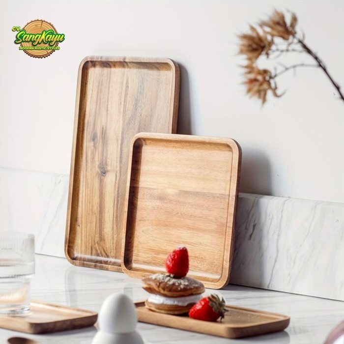 Jual SangKayu Nampan Kayu Besar Tray Kayu Baki Kayu Wood Serving Tray ...