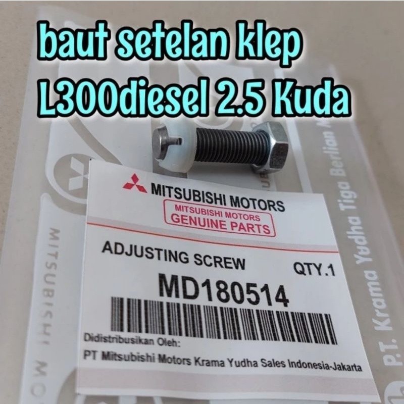 Jual baut setelan klep Lo39 L300Diesel 2.5 Kuda MD180514 | Shopee Indonesia