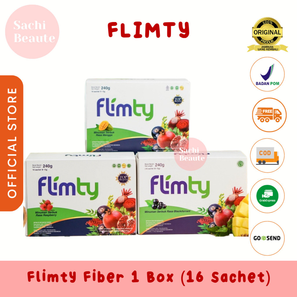 Jual SACHI Flimty Fiber 16 Sachet - Detox Antidioksidan Rasa ...