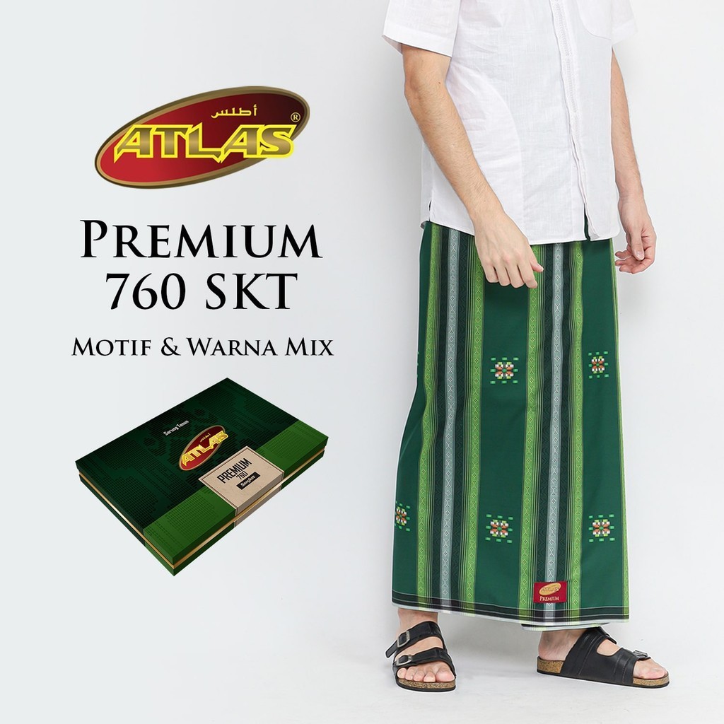 Jual Sarung ATLAS Premium 760 Songket Motif & Warna Mix | Shopee Indonesia