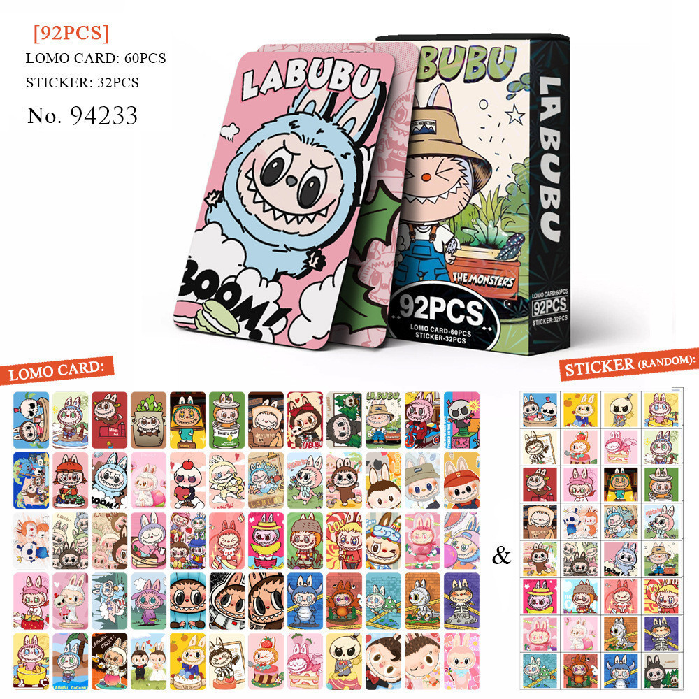 Jual VIRAL 92 PCS PHOTO CARD LOMO CARD PC KOLEKSI BONEKA LABUBU ...