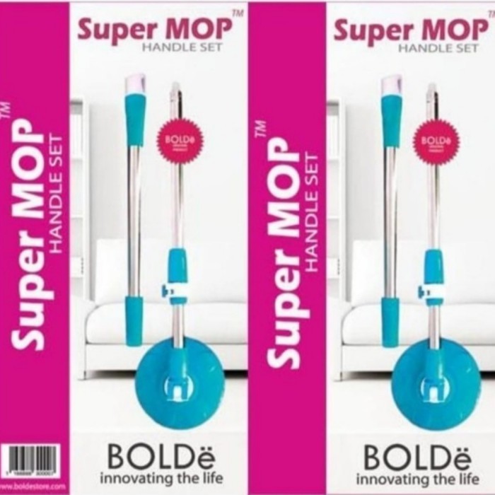 Jual Bolde Super Mop Handle Set Gagang Tongkat Alat Pel Lantai - Biru ...