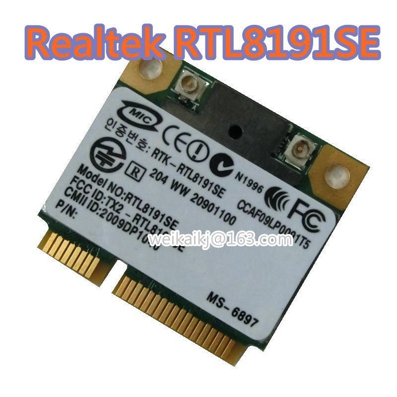 Jual Rtl8191se Hlaf Mini Pci-e Half Hight Wireless Wlan Card 802.11b/g ...