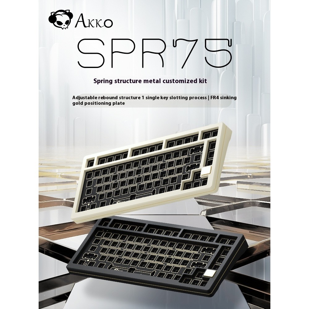 Jual AKKO SPR75 Mechanical Keyboard Aluminum Kits Spring Structure Hot ...