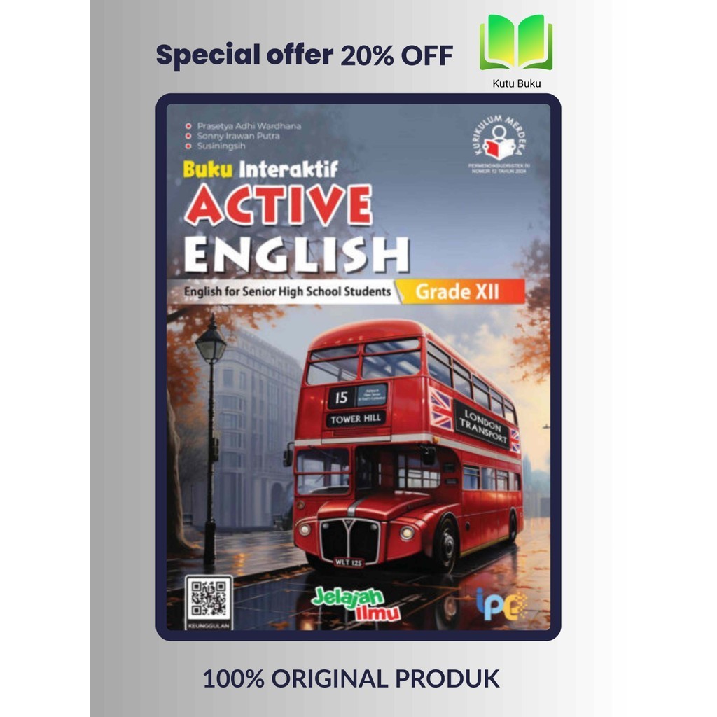Jual Buku Paket Interaktif Bahasa Inggris Kelas 12/XII SMA/MA Kurikulum Merdeka Intan pariwara ...