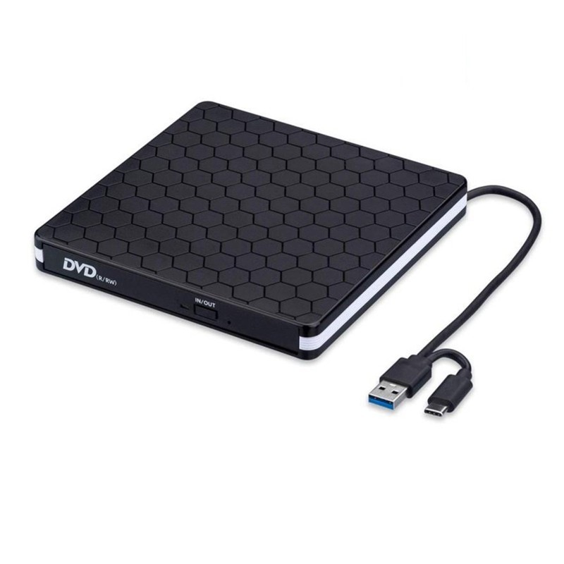 Jual CD DVD Drive With USB 3.0 And Type-C CD Writer ROM Ultra-Slim ...