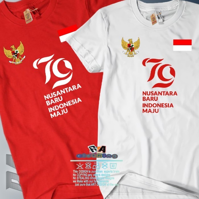 Jual kaos hut ri ke 79 sablon depan vol 4 baju HUT RI ke 79 Design 4 kaos Dirgahayu RI edisi ...