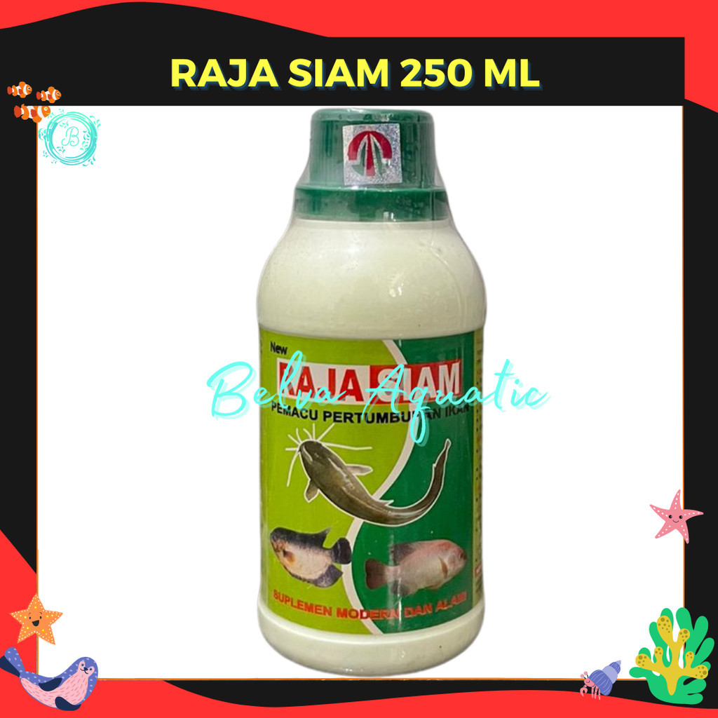 Jual Raja Siam 250 ml Vitamin Pertumbuhan Ikan Mas Nila Patin Lele Multivitamin Pemacu ...