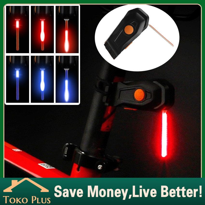 Jual Lampu Belakang Sepeda LED Bicycle Tail Photon Drop Running Light Rechargeable - LAMPU ...
