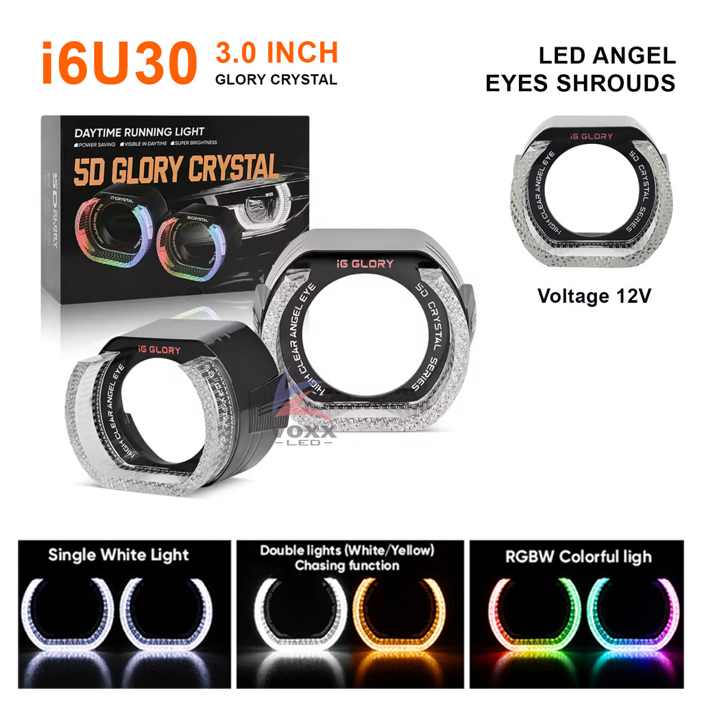 Jual VOXX LED Shroud Laser Model U i6 Projie BiLED 5D RGB Matrix 3 ...