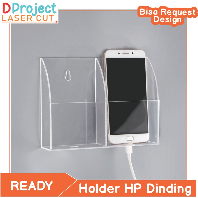Jual Stand Display Holder Tempat HP Dinding Acrylic / Rak Gantung ...
