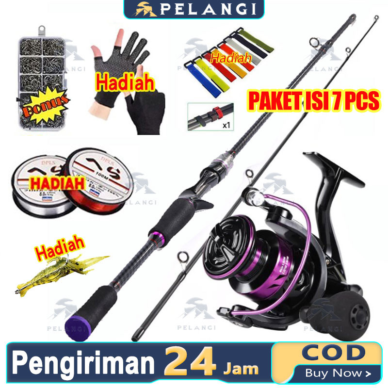 Jual Set Pancing 1.8m/2.1m Joran Pancing 1000-4000 Reel Pancing 150M Senar Pancing Umpan Combo ...