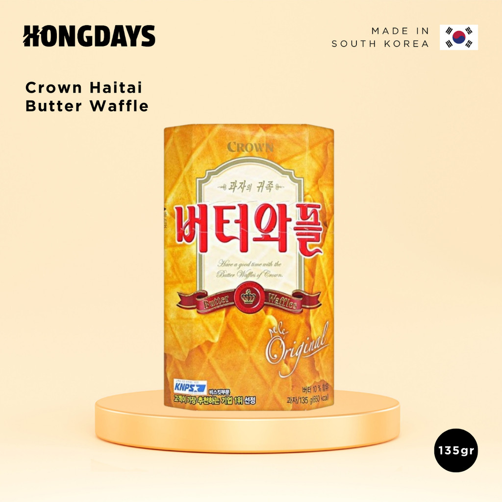 Jual Crown Butter Waffle 135 gr - Wafel Made In Korea - HONGDAYS ...