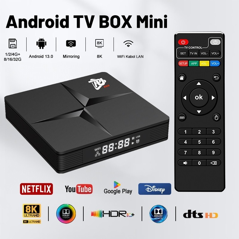 Jual UPHOME Android Tv Box Mini 4K-HD Ultra Android 13 - WIFI 2.4G/5G ...