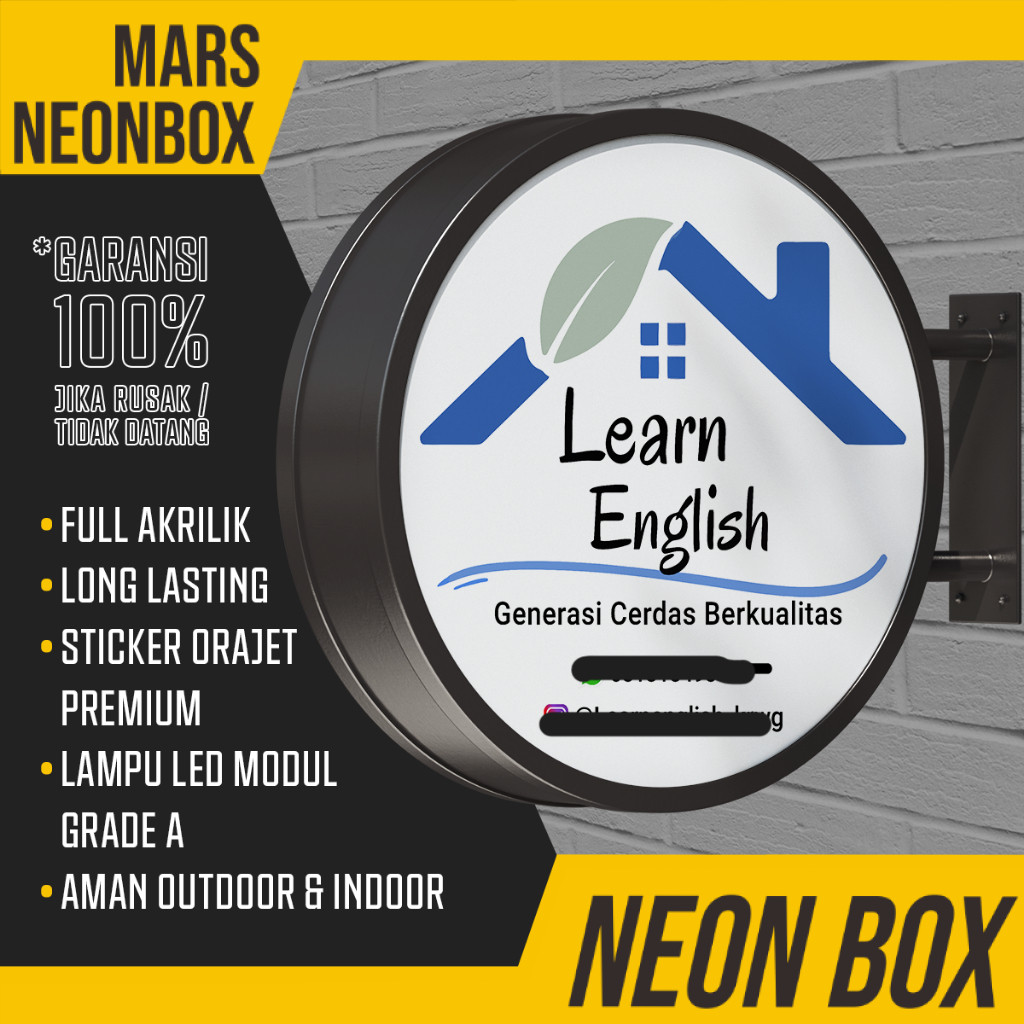 Jual NEON BOX PERSEGI / PERSEGI PANJANG | DIAMETER 50 X 80 CM BAHAN ...