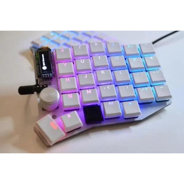 Jual Open Source Sofle Split Keyboard Custom OLED Screen Kailh Low ...