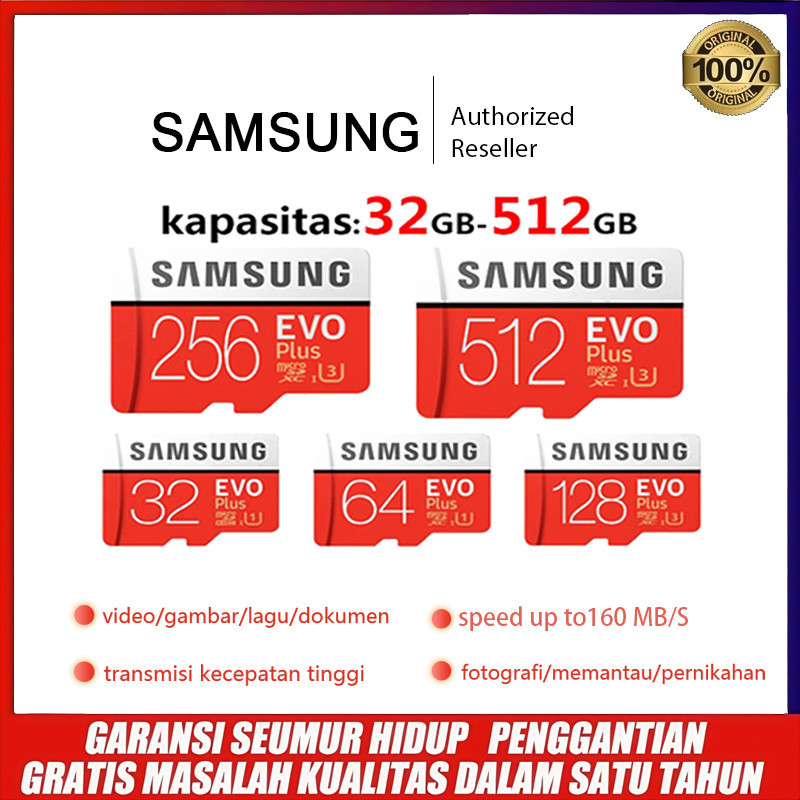 Jual Samsung Kartu memori Samsung kartu memori kecepatan tinggi 64GB 128GB 256GB kartu memori ...
