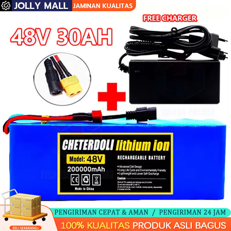 Jual UPS 48V Lithium-ion Battery Free Charger 48V 30Ah 1000W 13S3P Battery 54.6V Lithium-ion ...