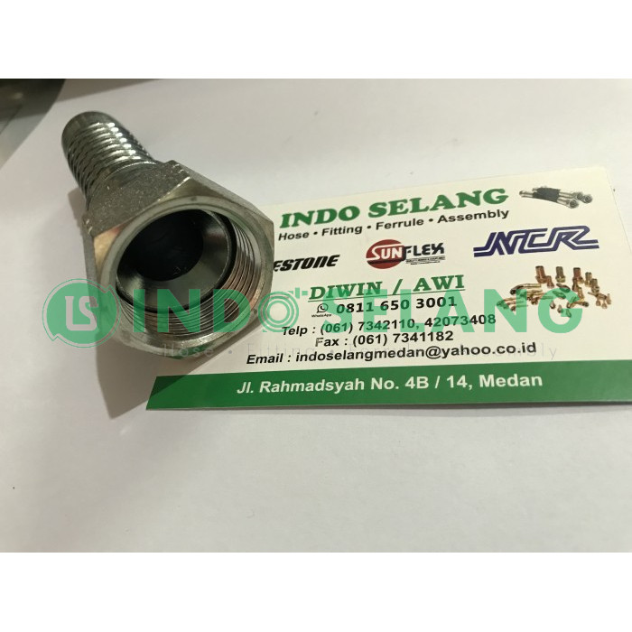 Jual FITTING HOSE HYDRAULIC 08-08 NJ ( FITTING 1/2" NJ ) JIC FEMALE ...