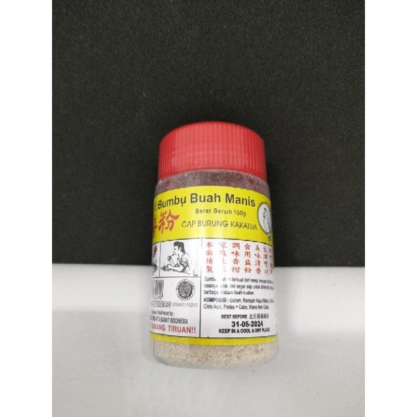 Jual Garam Bumbu Buah Manis Cap Burung Kakatua 150gr - VARIAN MANIS ...