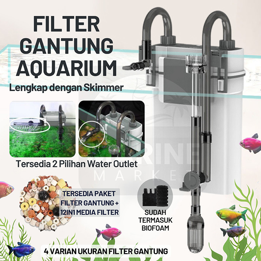 Jual Filter Gantung XBL Series External Canister Aquarium Filter Hang ...