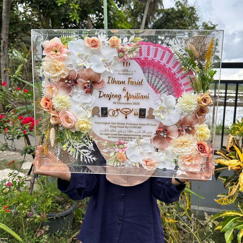 Jual MODEL TERBARU Mahar Uang Pernikahan [ 1-2 HARI JADI ] 40x30 MAHAR ...