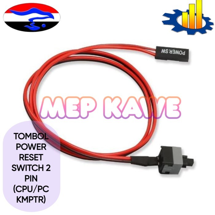 Jual TOMBOL POWER RESET SWITCH 2 PIN (CPU/PC KMPTR) | Shopee Indonesia