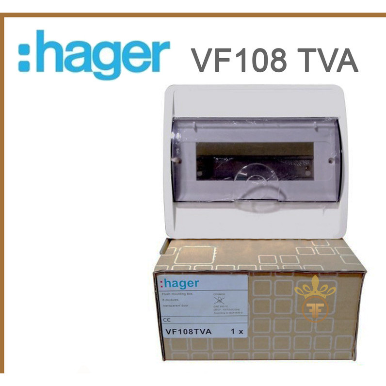 Jual Box MCB HAGER Inbow Tanam VF108TVA Transparan 8 Group / 8 Modul ...