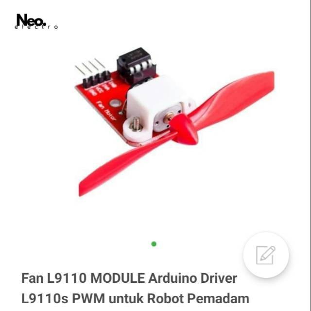 Jual Module Kipas Angin + Driver L9110s L9110 PWM untuk Robot Pemadam Api arduino Uno R3 NANO ...
