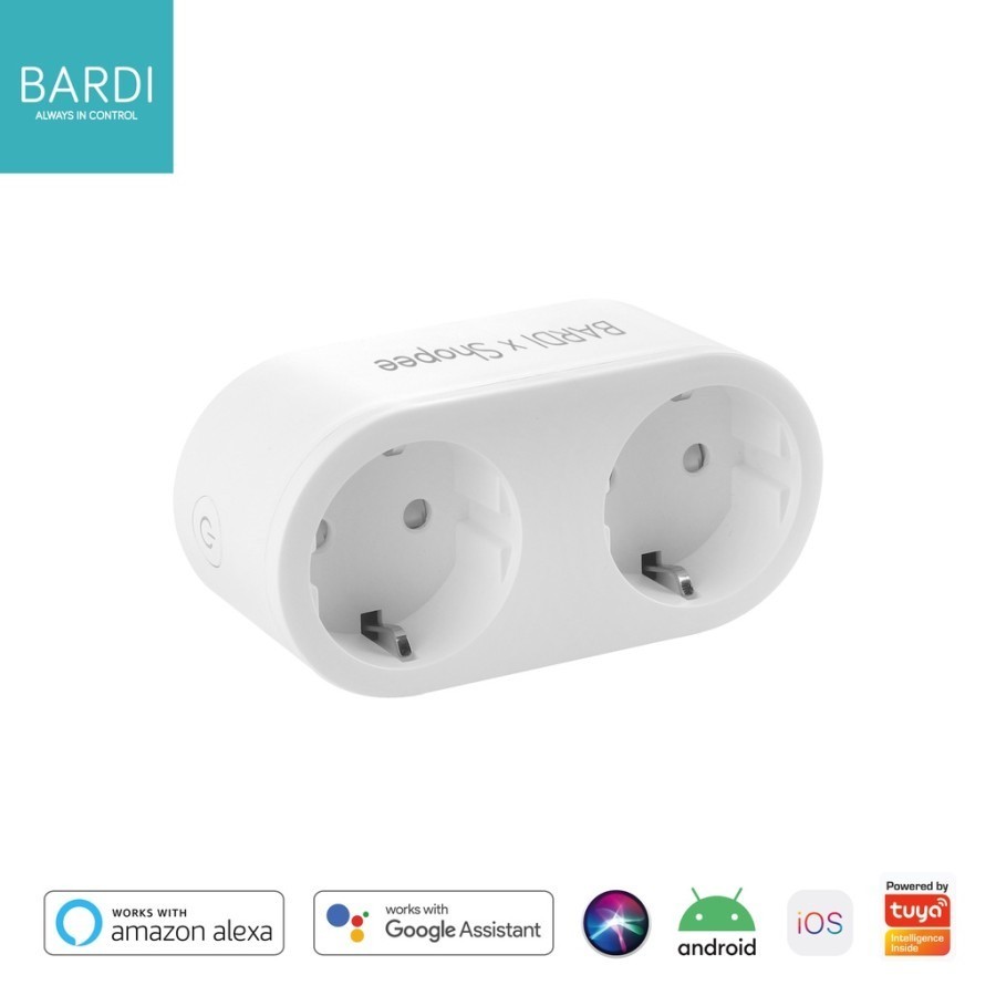 Jual BARDI DUAL Smart PLUG WiFi Wireless Colokan - IoT Smart Home Dual ...