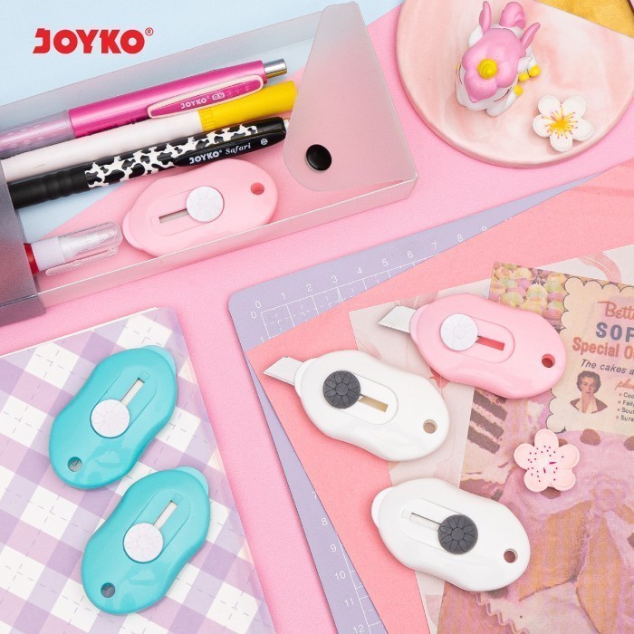 Jual MINI CUTTER JOYKO CU-0519 WARNA PASTEL | CUTTER UNBOXING | CUTTER ...
