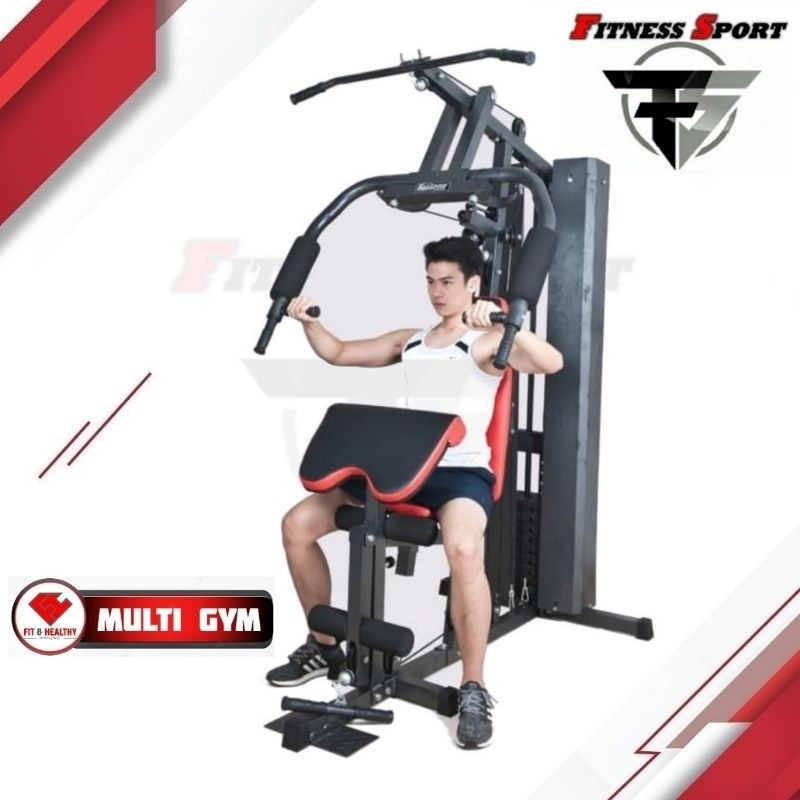 Jual Alat Fitness Home Gym 1 Sisi Multi Gym Alat Angkat Beban | Shopee ...