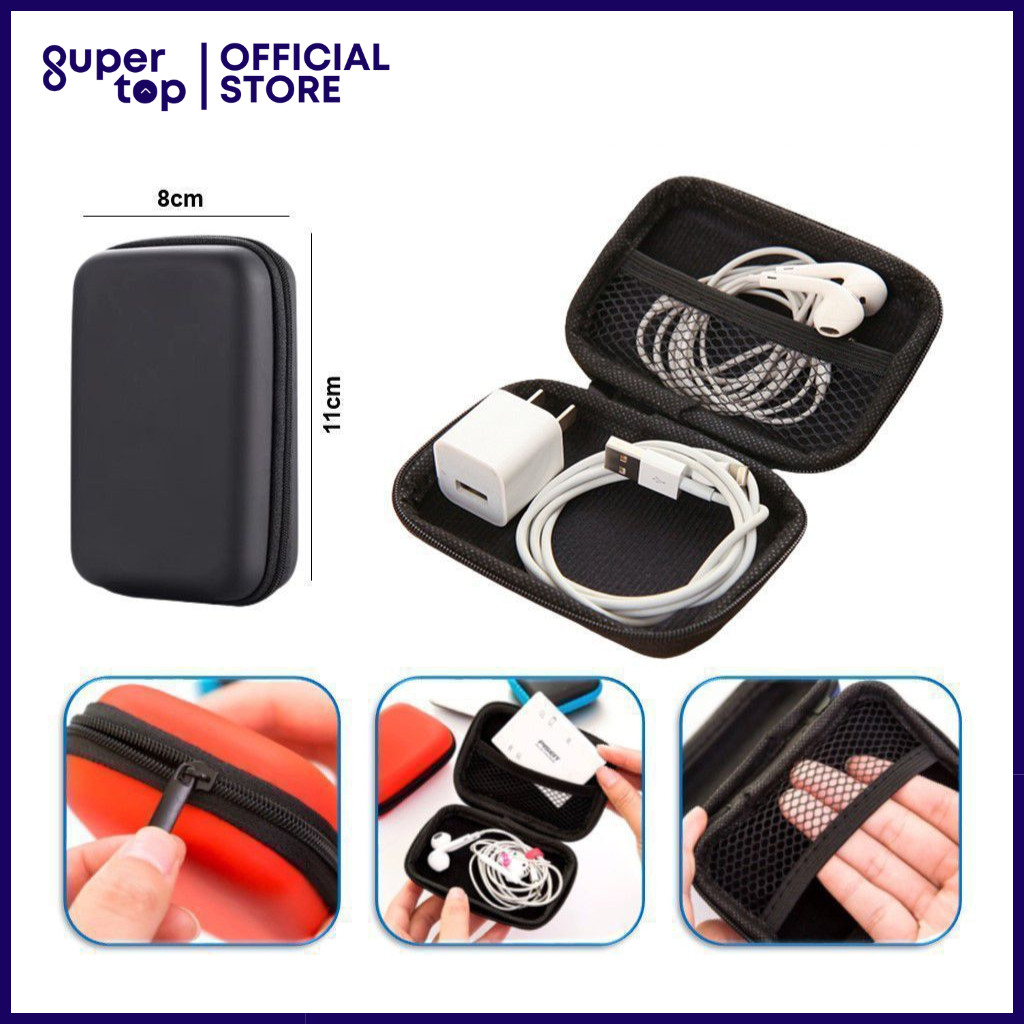 Jual Dompet Charger Headset Portable / Pouch Tempat Penyimpanan Charger ...