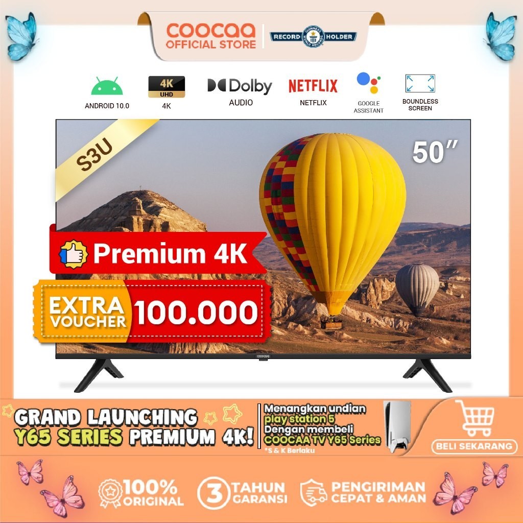 Jual PROMO SPESIAL NEW COOCAA 50 inch ANDROID-Smart TV-4K UHD-Dolby ...
