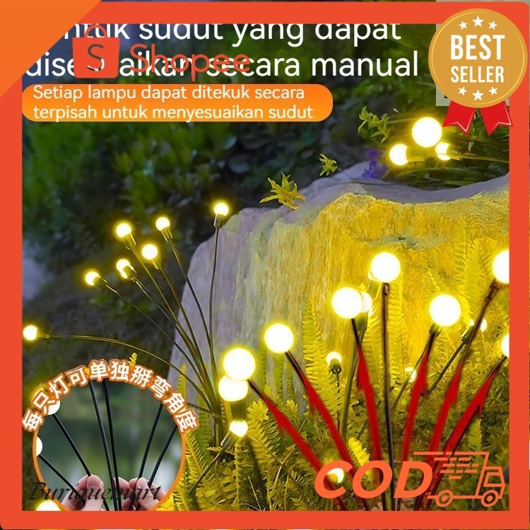 Jual DJDMax Lampu Tenaga Surya 8 LED Dekorasi Taman Luar Ruangan Lampu ...