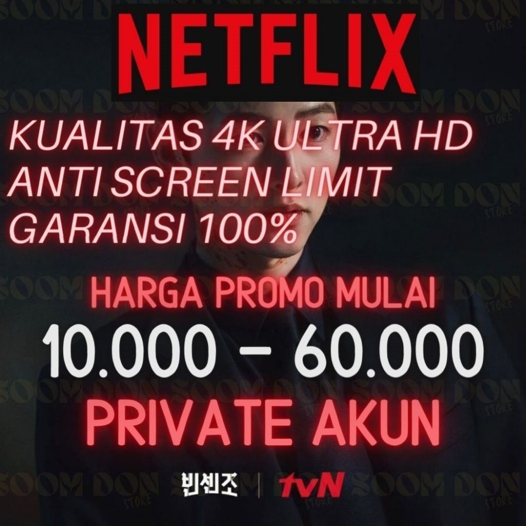 Jual NETFLIXX PREMIUM UHD 4K PUAS ANTI HOLD 100% FULL GARANSI DIJAMIN NO VPN | Shopee Indonesia