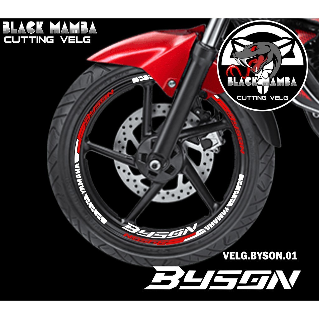 Jual (COD) CUTTING STICKER VELG BYSON - STIKER LIS LIST VARIASI BAN ...