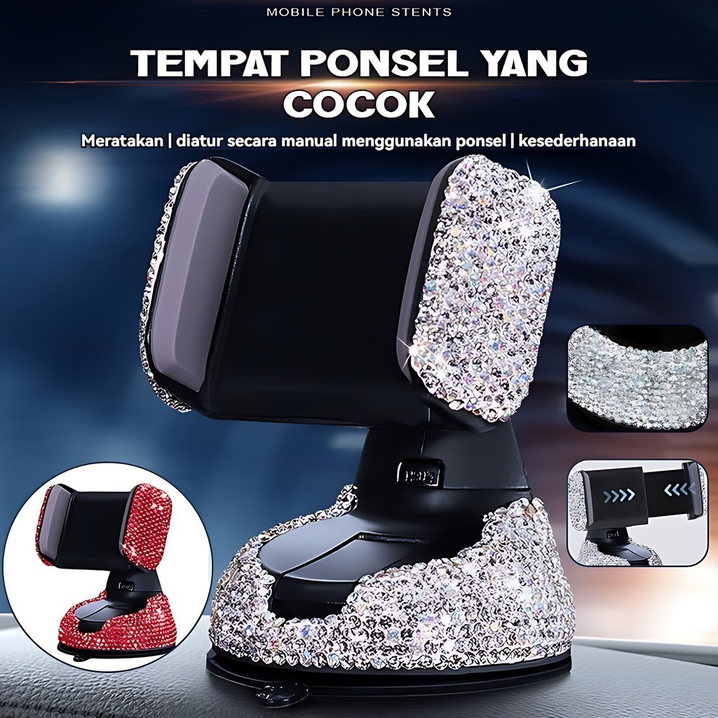 Jual Handphone Holder Mobil Full Bling 360° Holder Mobil Universal ...