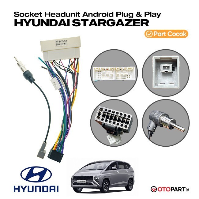 Jual Soket Kabel PNP Head Unit Android Hyundai Stargazer | Shopee Indonesia