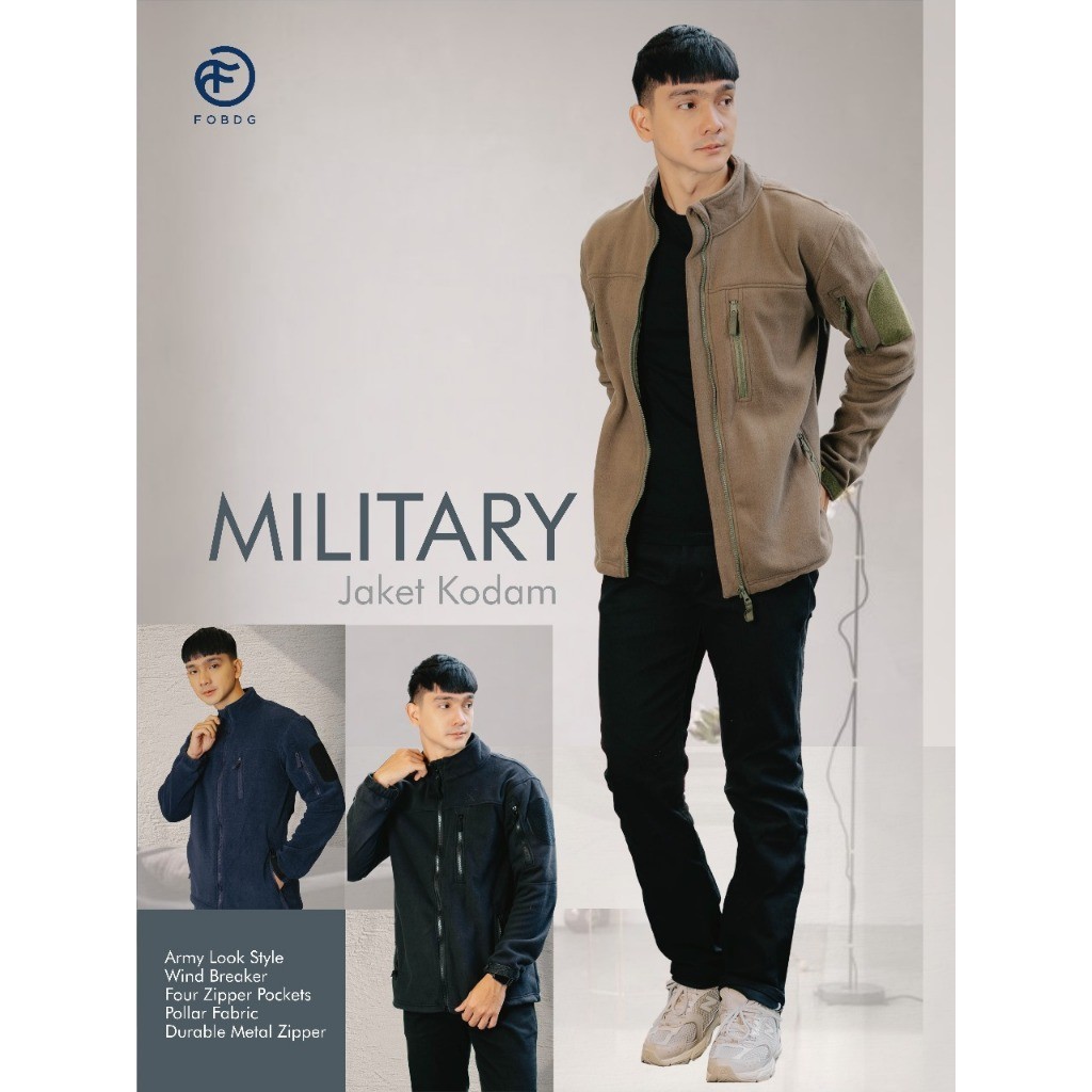 Jual Jaket Fobdg Kodam Bahan Polar Jaket Pria Premium Dengan Velcro ...