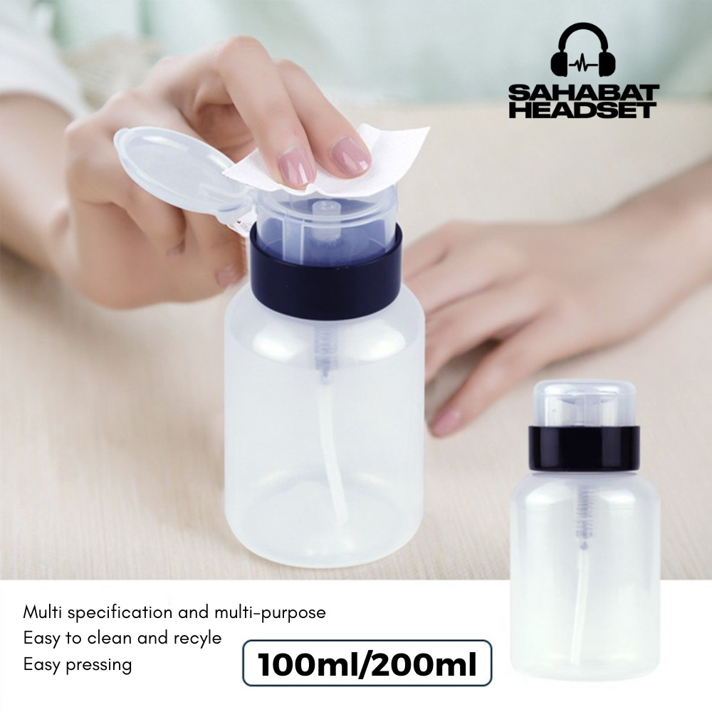 Jual 100ML/200ML Botol Makeup Remover Plastik / Pump Press / Travel Kit ...