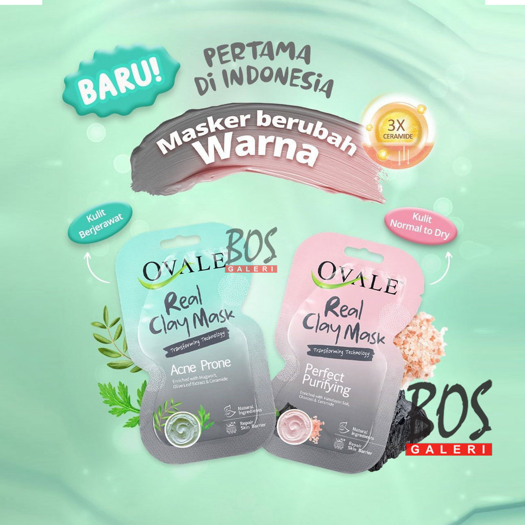 Jual OVALE Real Clay Mask Perfect Purifying & Acne Prone 10 g | Shopee ...