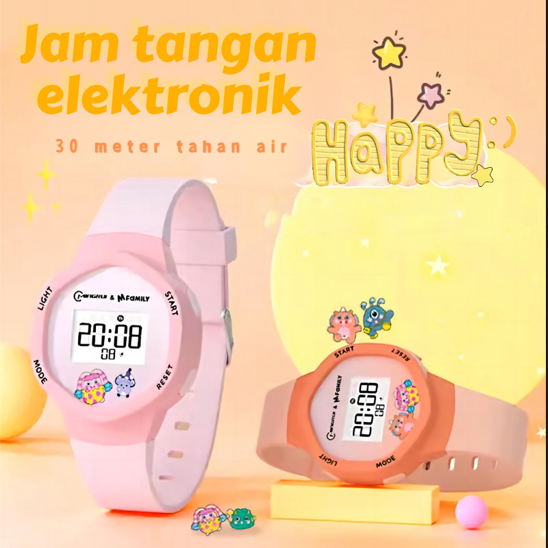 Jual Jam Tangan Anak Perempuan Laki-laki LED Digital Rubber Electronic ...